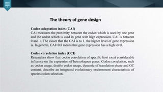 Codons Optimization by Creative Biogene | PPT
