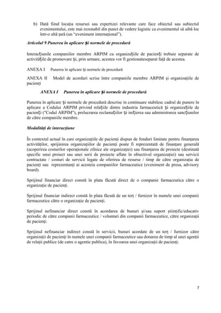 Cod practica etica asociatii de pacienti vs. pharma | PDF