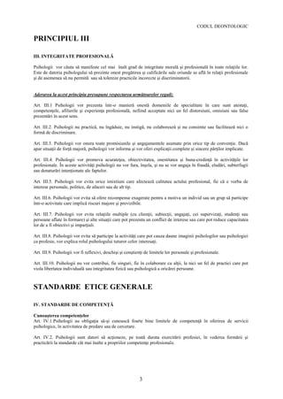 Codul deontologic | PDF