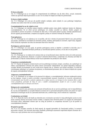 Codul deontologic | PDF