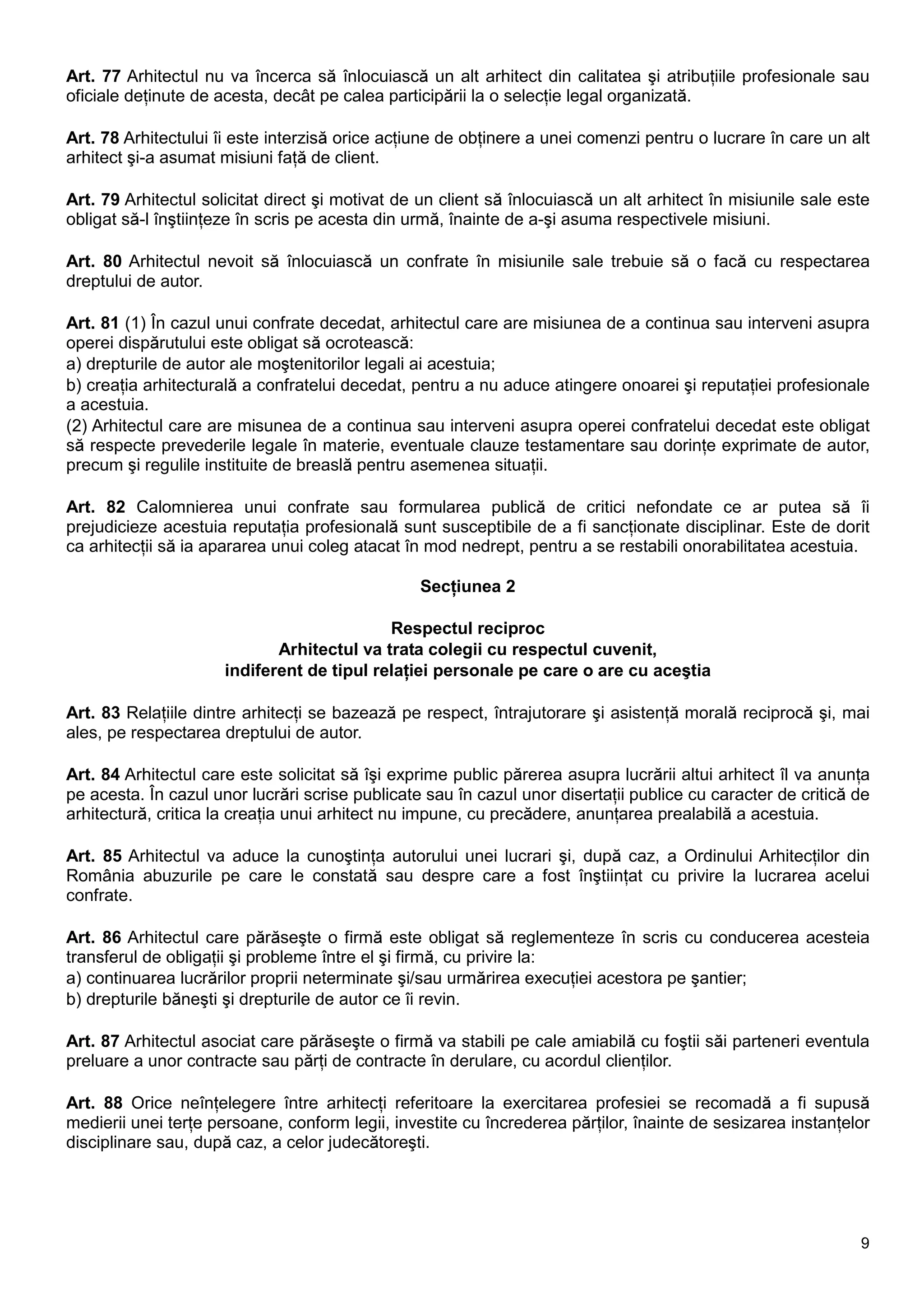 Codul deontologic-al arhitectorului | PDF