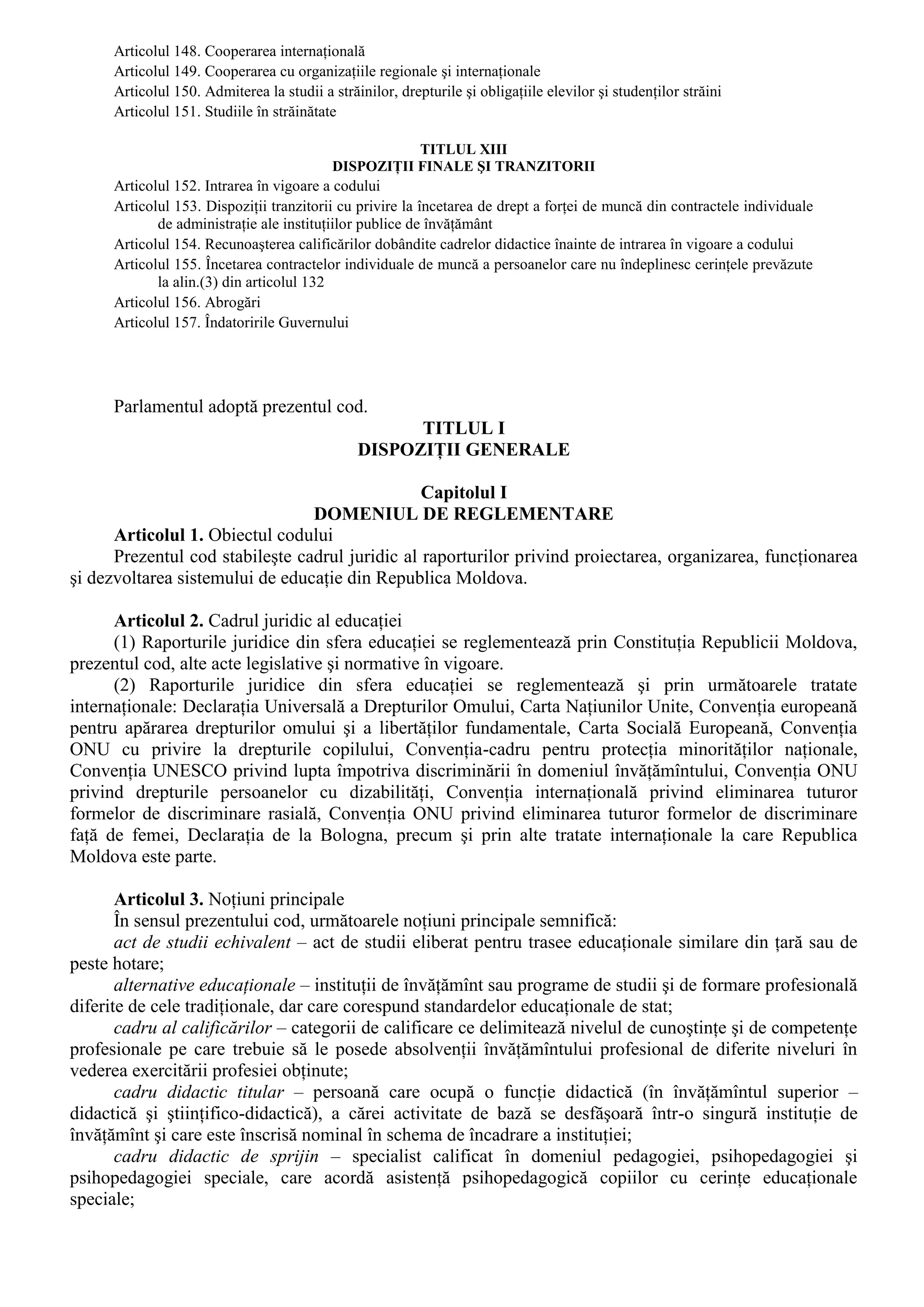 Codul educatiei | PDF