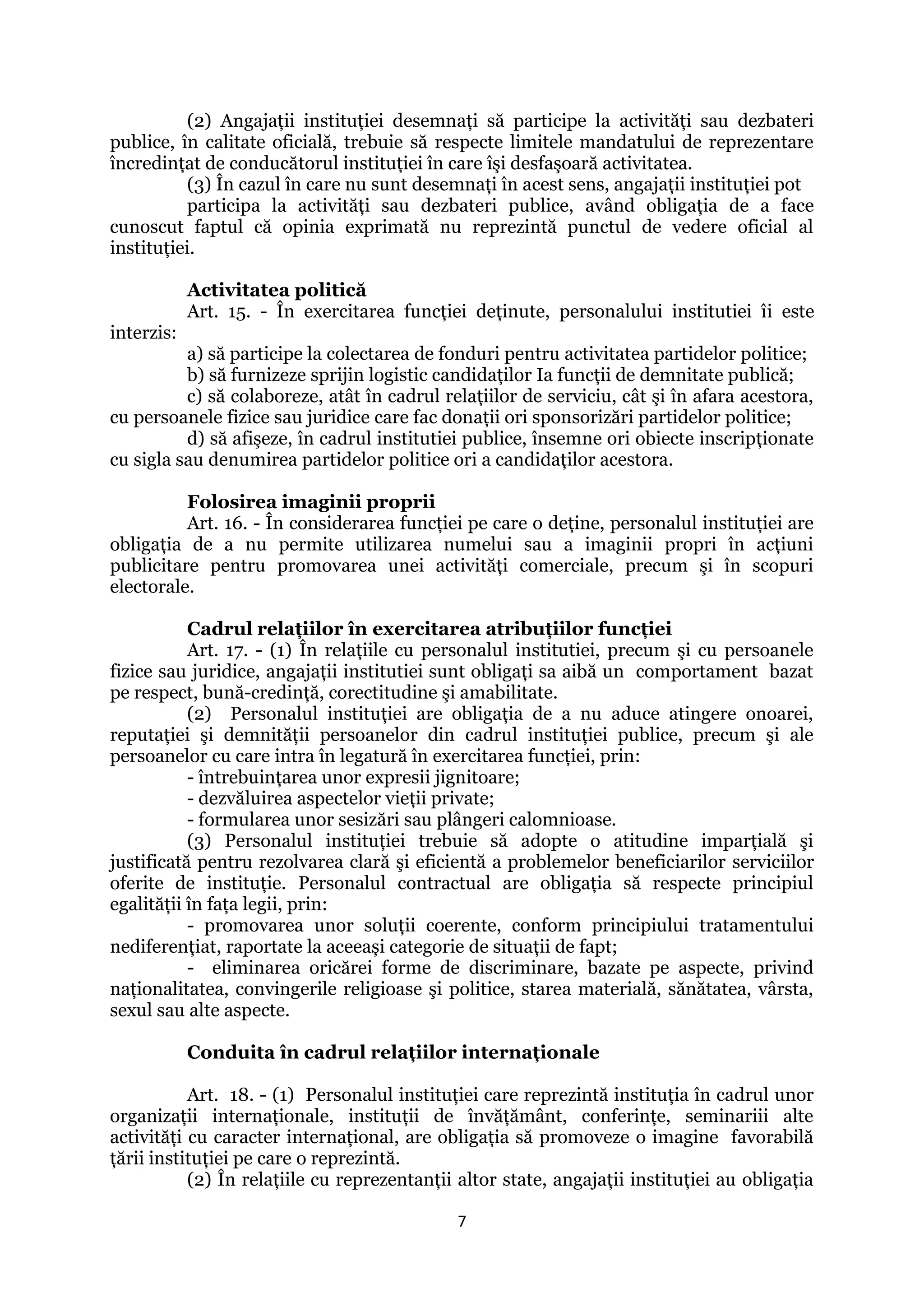 Codul de conduita 2018 2019 | PDF