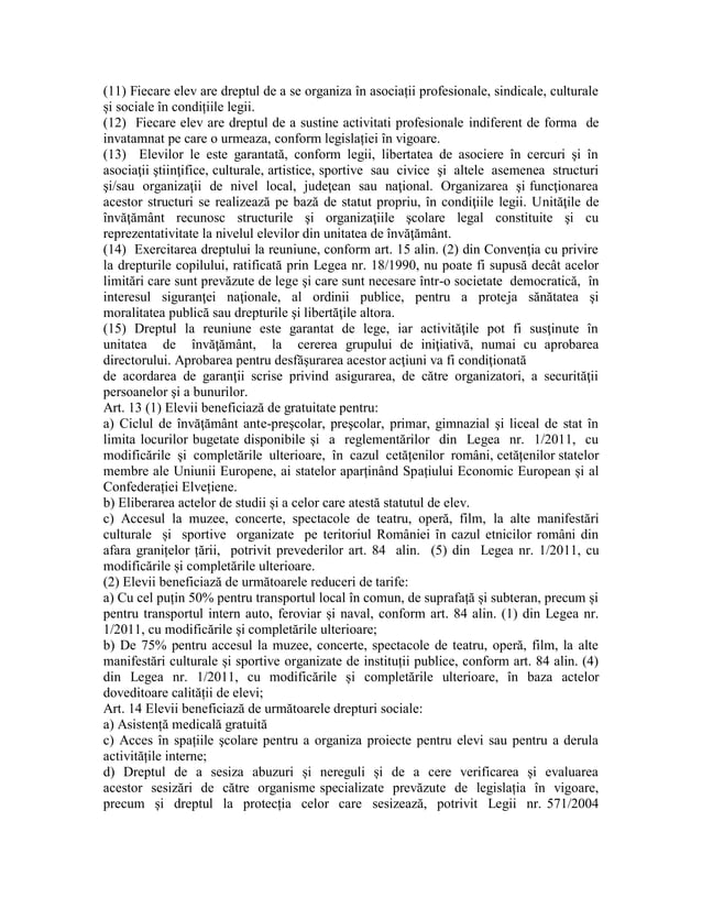 Codul de conduita etica si morala al elevilor | PDF