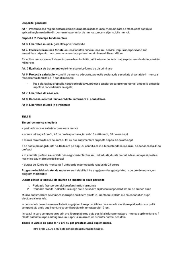 Codul muncii 2014 | PDF