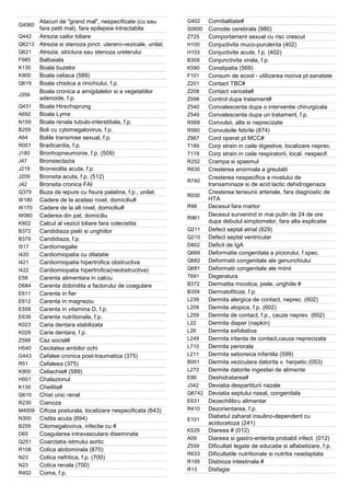Pediatrie: coduri frecvente | PDF