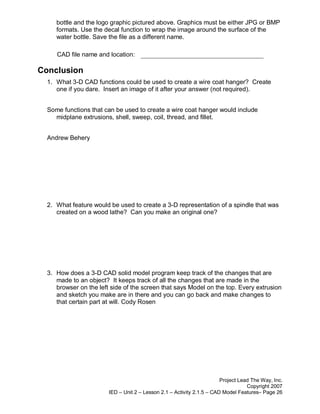 Inventor Tutorial | PDF