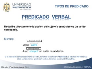 Sujeto y predicado | PPTX