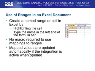 COE2010 Razorleaf SmarTeam Attribute Mappings for Word and Excel | PPT