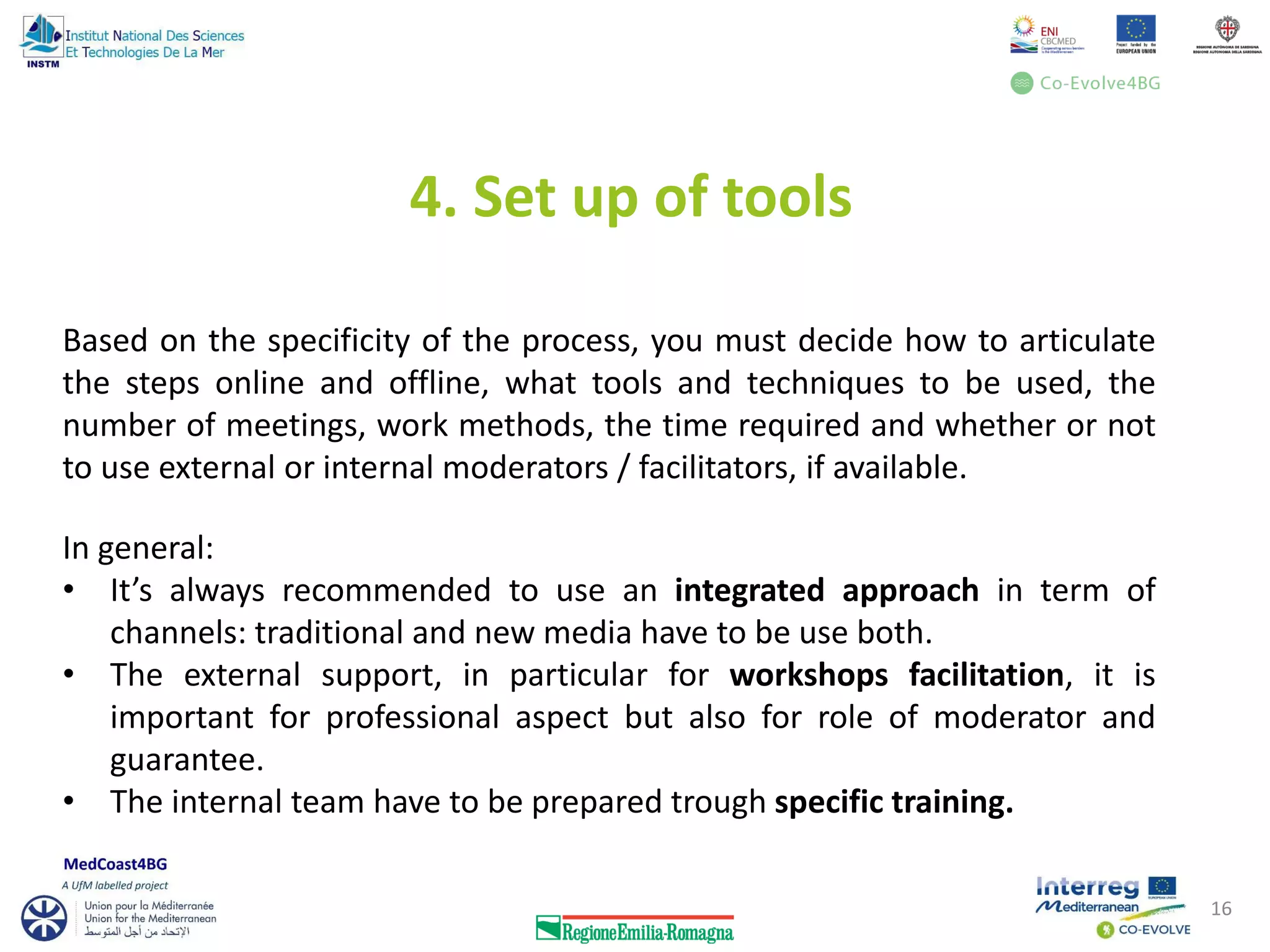 Stakeholder involvement for local Action Plans definition: approach ...
