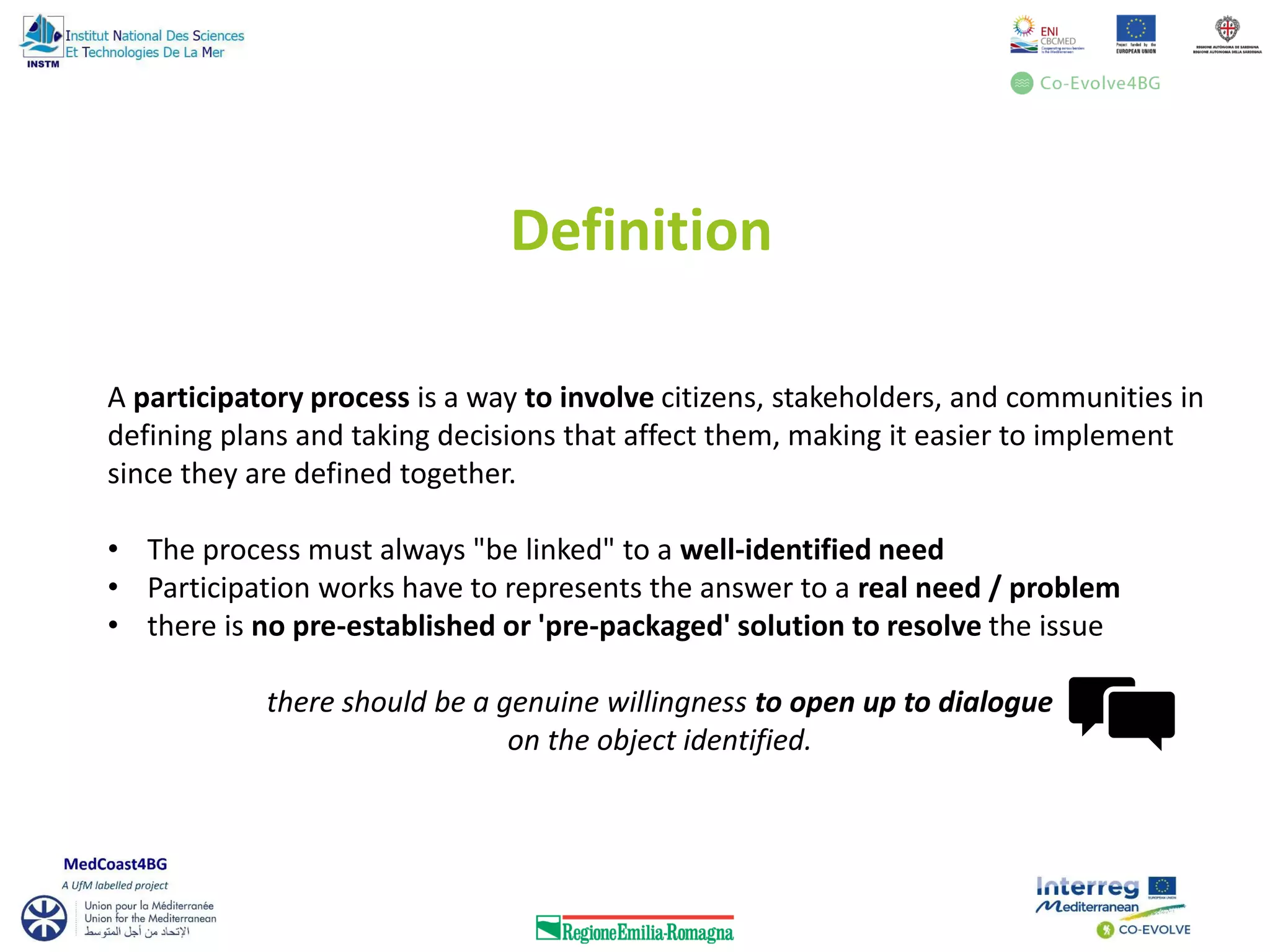 Stakeholder involvement for local Action Plans definition: approach ...