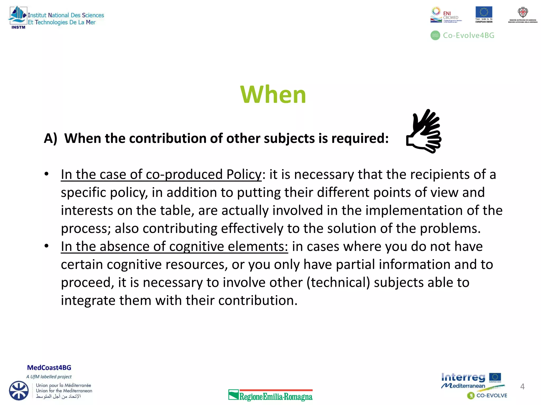 Stakeholder involvement for local Action Plans definition: approach ...