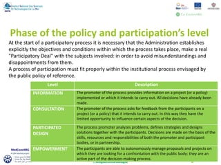 Stakeholder involvement for local Action Plans definition: approach ...