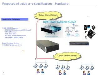 IBM COE - AI /HPC/CLOUD at your university | PPT