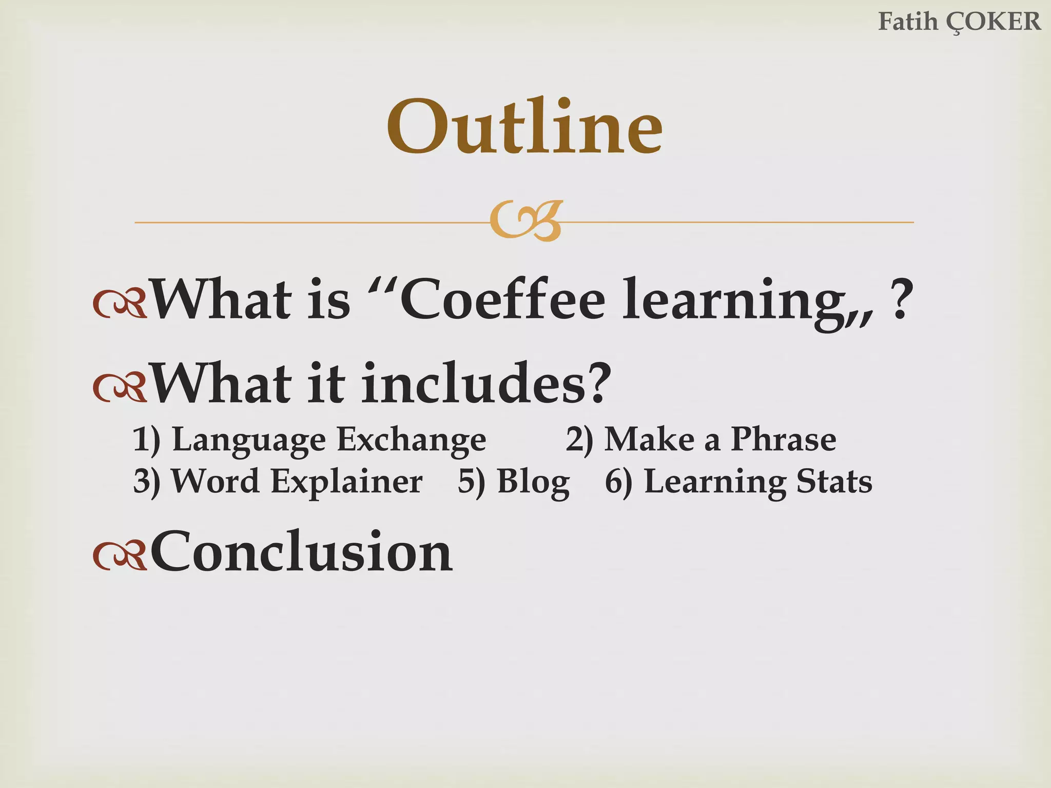 Coeffee Learning | PPTX