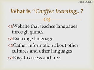 Coeffee Learning | PPTX