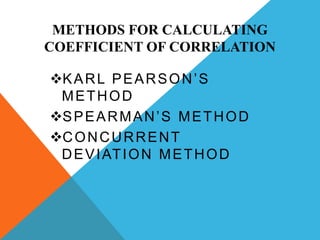 COEFFICIENT OF CORRELATION.pptx | Physics | Science