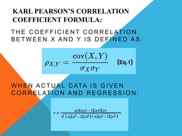 COEFFICIENT OF CORRELATION.pptx | Physics | Science