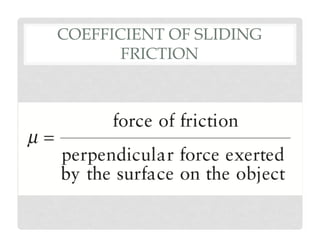 Coefficient of Friction | PDF