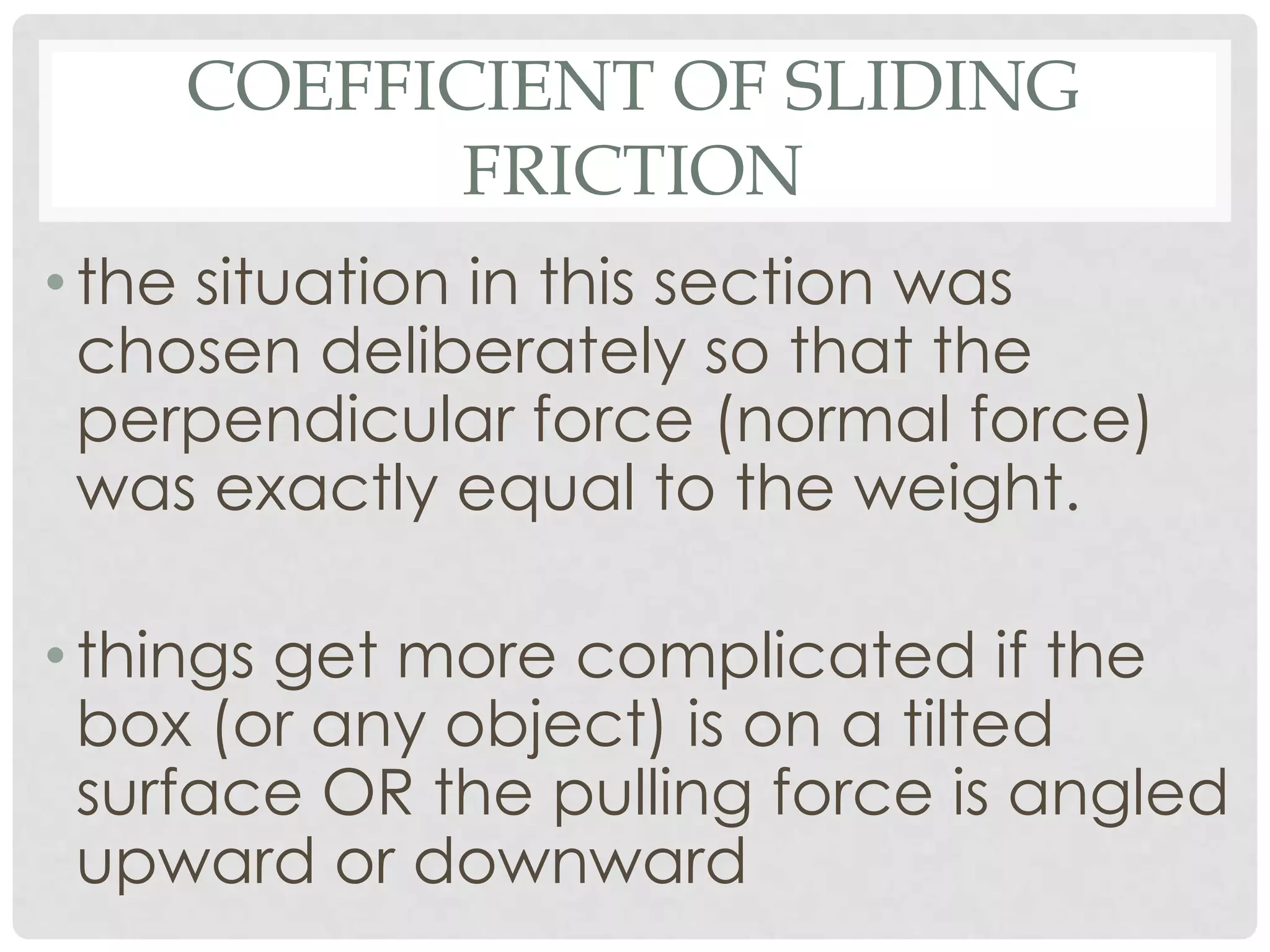 Coefficient of Friction | PPTX