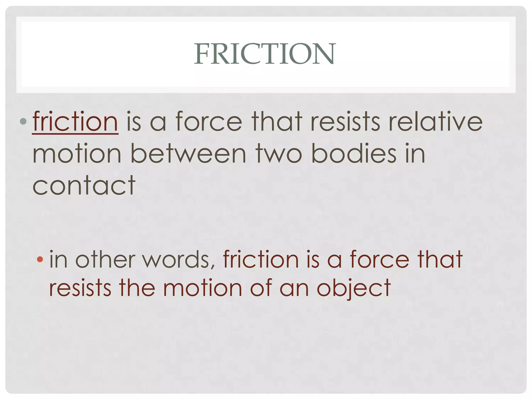 Coefficient of Friction | PPTX