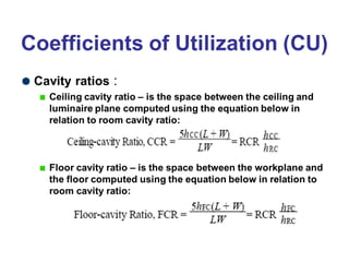Coefficient of utilization (cu) | PPTX
