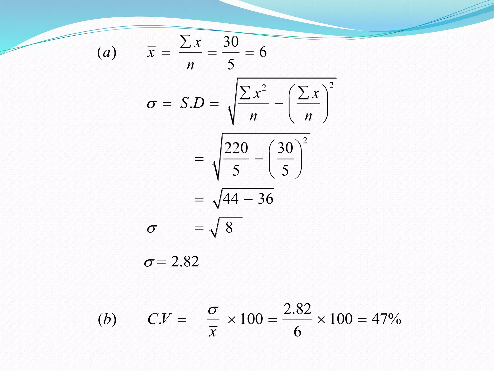 Coefficient of variation | PPTX