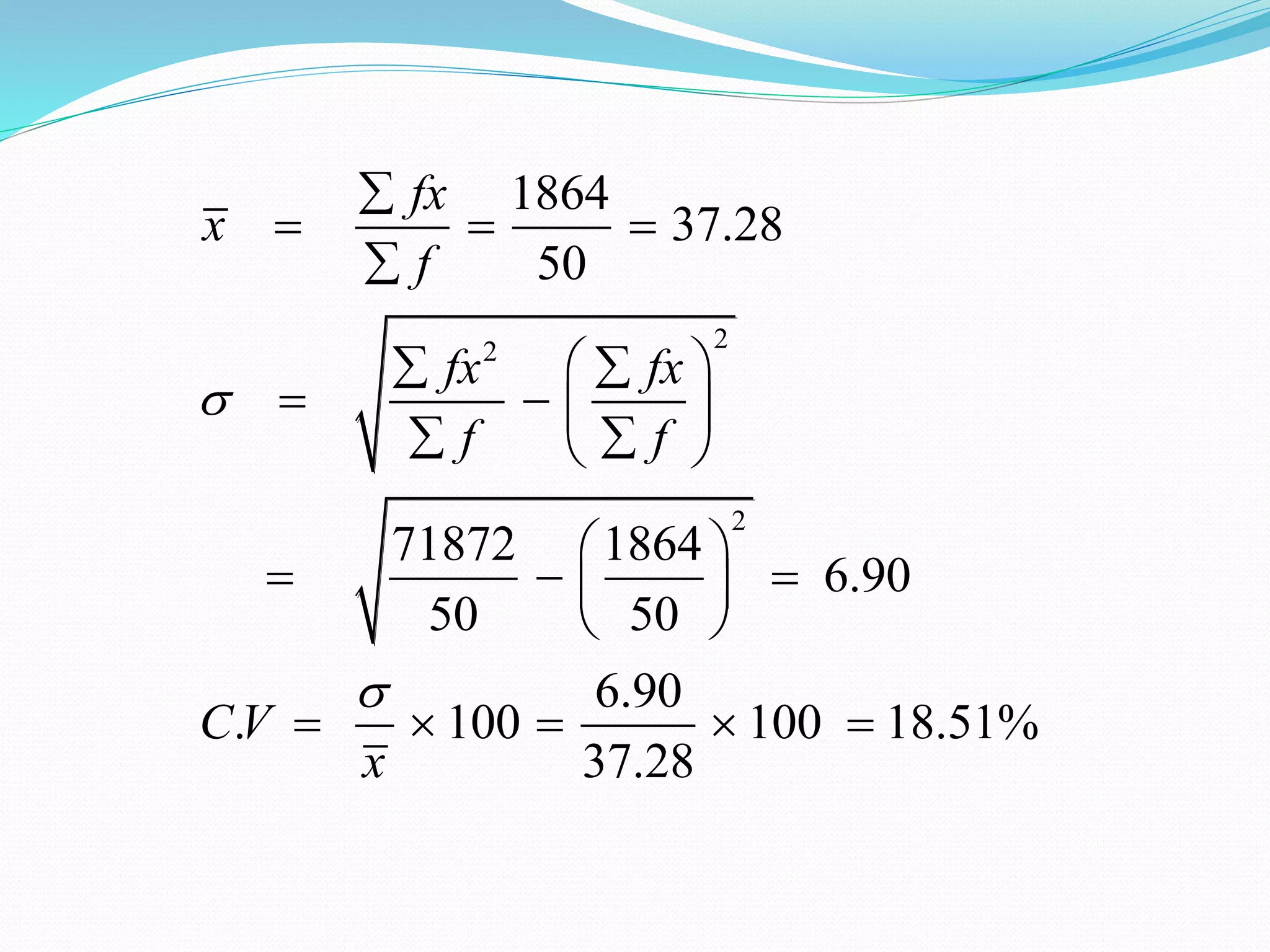 Coefficient of variation | PPTX