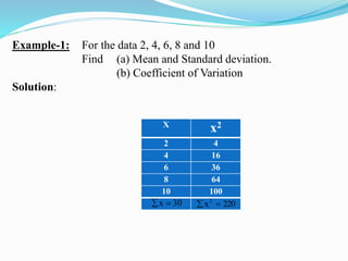Coefficient Of Variation Example