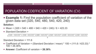 Coefficient of variation (cv) FINAL REPORT revised final.pptx
