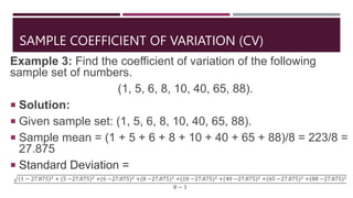 Coefficient of variation (cv) FINAL REPORT revised final.pptx