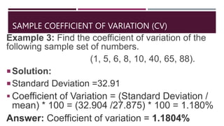 Coefficient of variation (cv) FINAL REPORT revised final.pptx