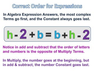 Algebra Coefficients Pronumerals | PPTX