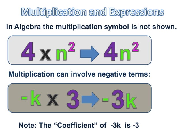 Algebra Coefficients Pronumerals | PPT