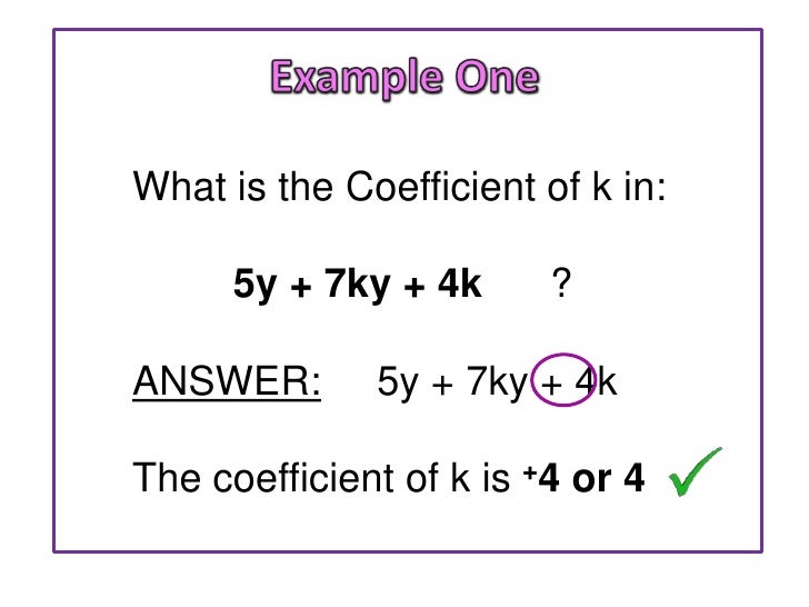Algebra Coefficients Pronumerals algebra-coefficients-pronumerals