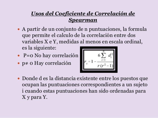 Coeficiente de correlación de pearson y spearman