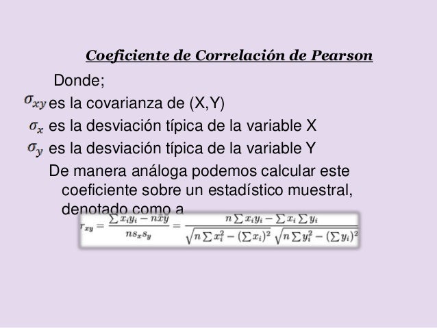 Coeficiente de correlación de pearson y spearman