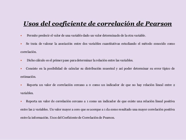 Coeficiente de correlación de pearson y spearman