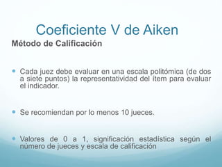 Los coeficientes de Aiken: Su importancia para el análisis de confiab…