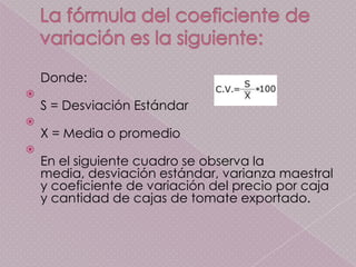 Coeficiente variacion | PPTX