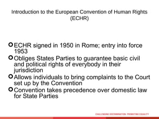 Human Rights Protection System in the Council of Europe - ERRC | PPT