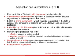 Human Rights Protection System in the Council of Europe - ERRC | PPT