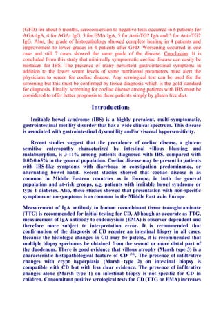 Coeliac disease in adult saudi poster | PDF