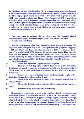 Coeliac disease in adult saudi poster | PDF
