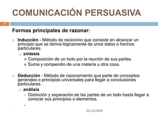 COEM 3001 Comunicación persuasiva II | PPTX