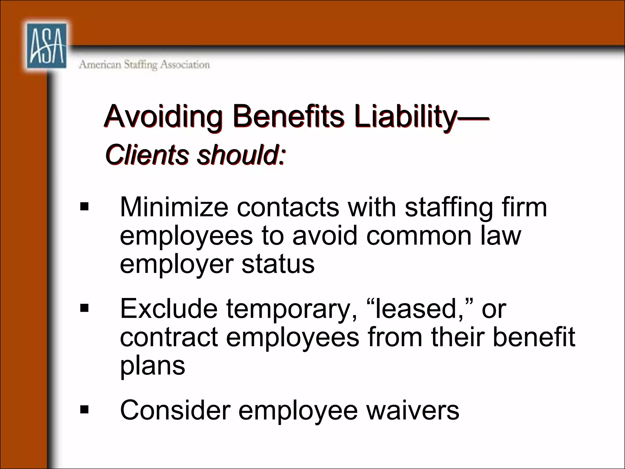 Co-employment: Risks and Rewards | PDF