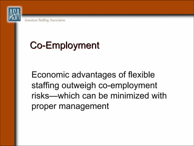Co-employment: Risks and Rewards | PDF