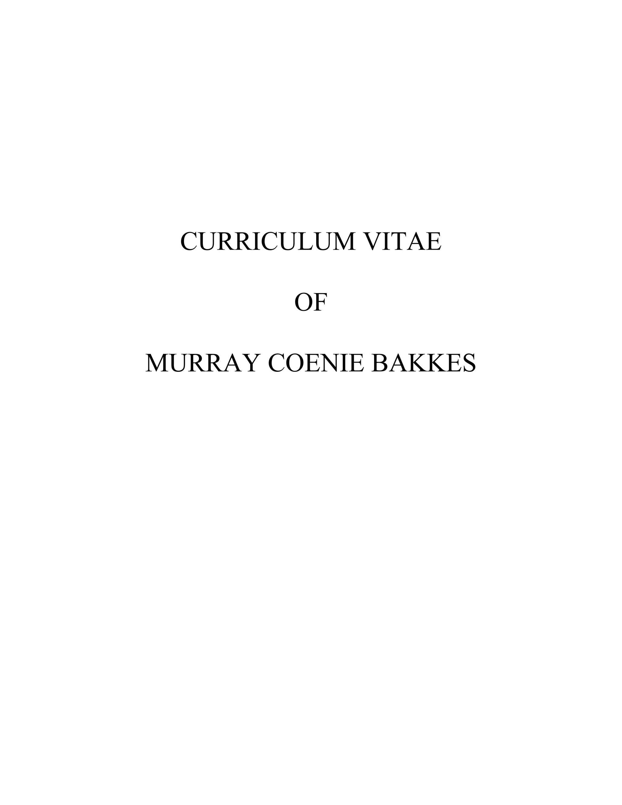Coenie curriculum vitae2 | DOC