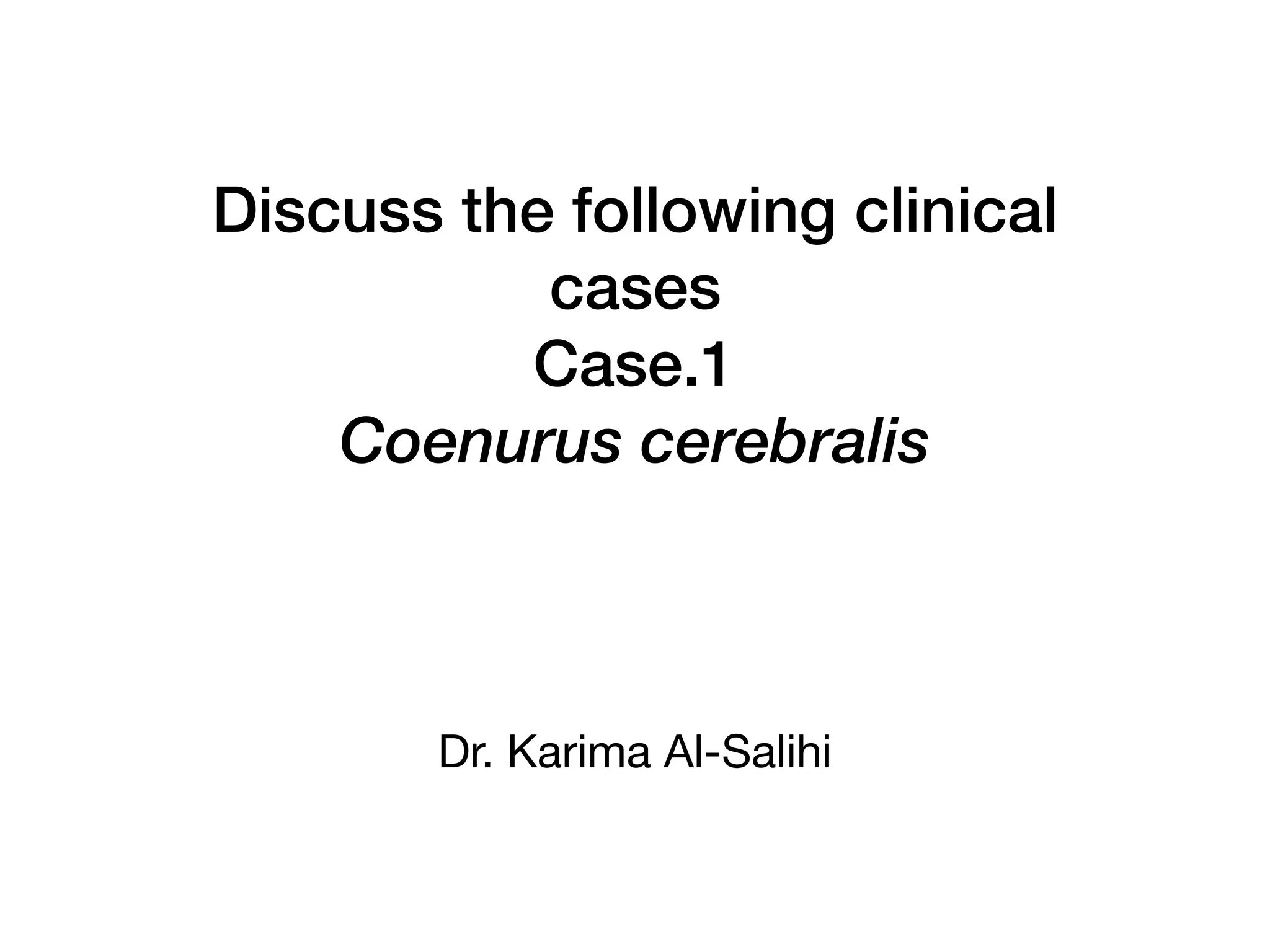 Coenurus cerebralis | PDF