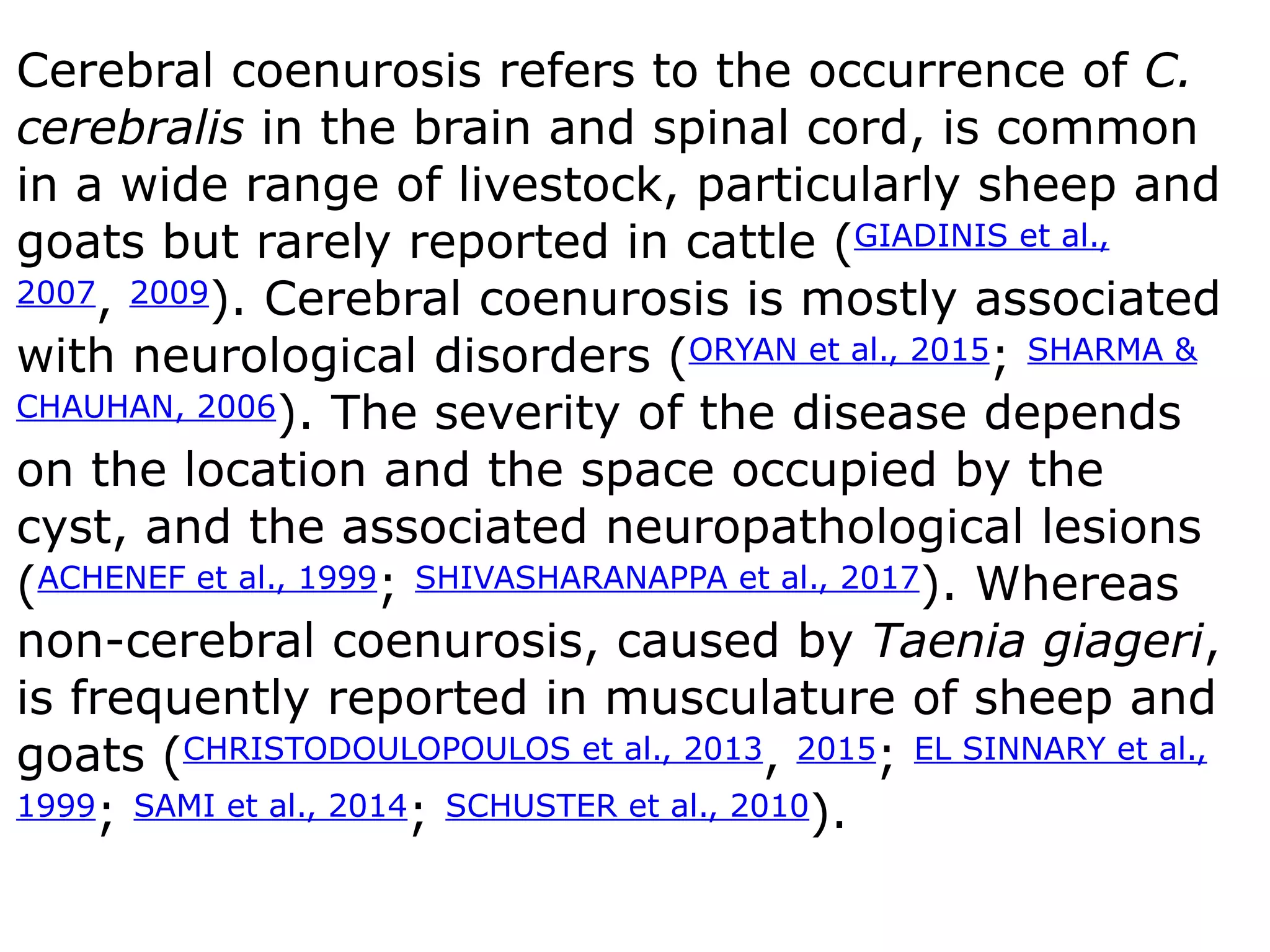 Coenurus cerebralis | PDF